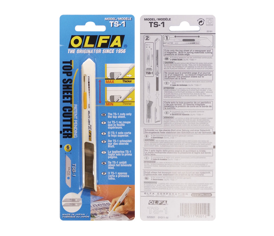 Olfa Top sheet cutter with adjustable auto press control TS1 – Snapfix
