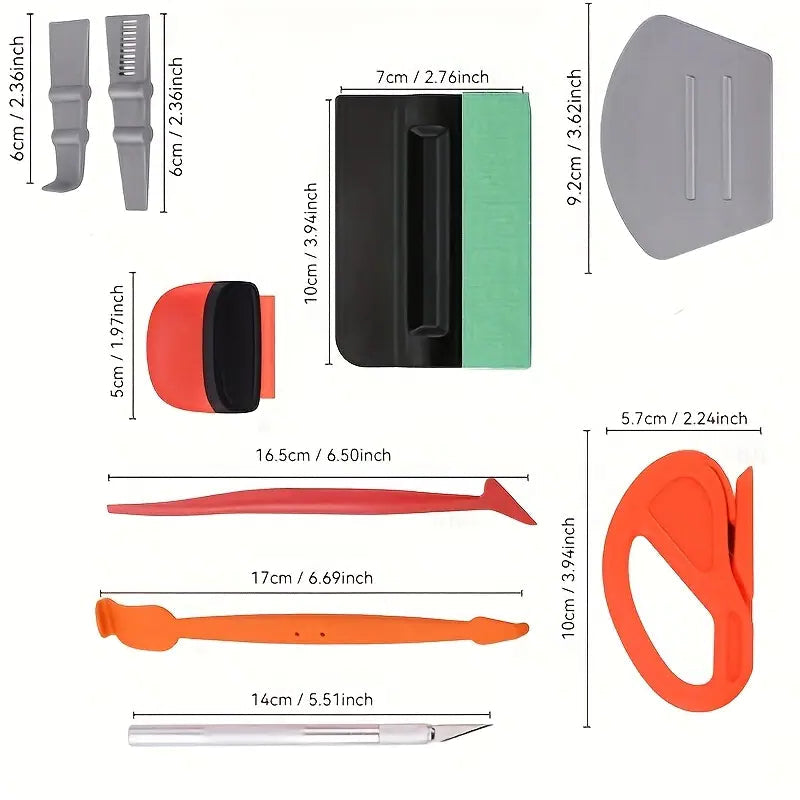 Standard Car Wrap Tool Kit 21 piece – Snapfix
